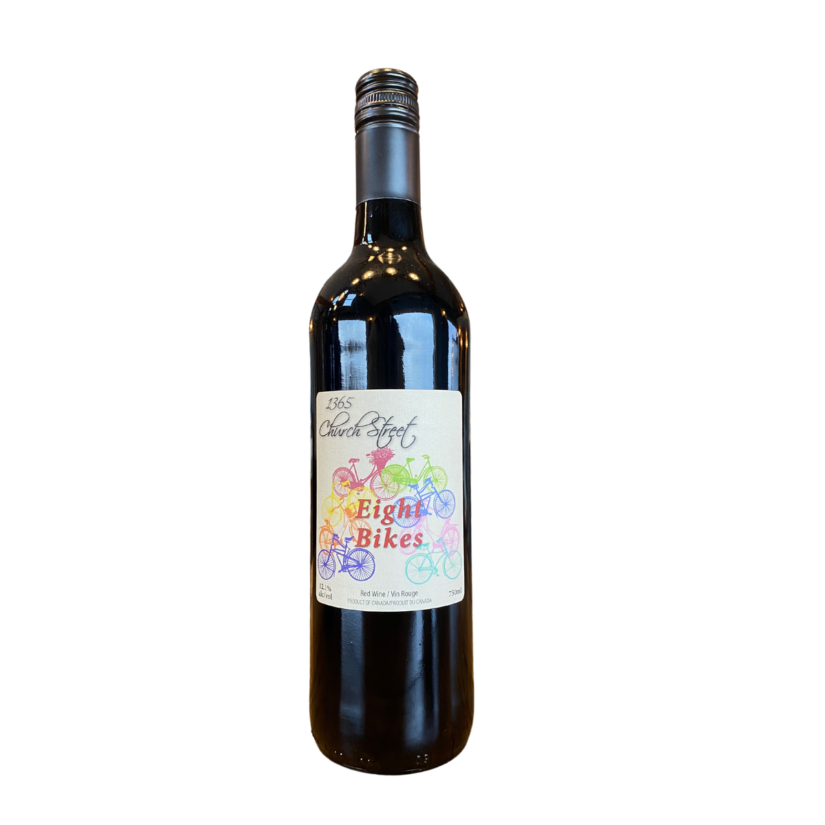 Eight Bikes Red – 1365 Church Street Vineyards